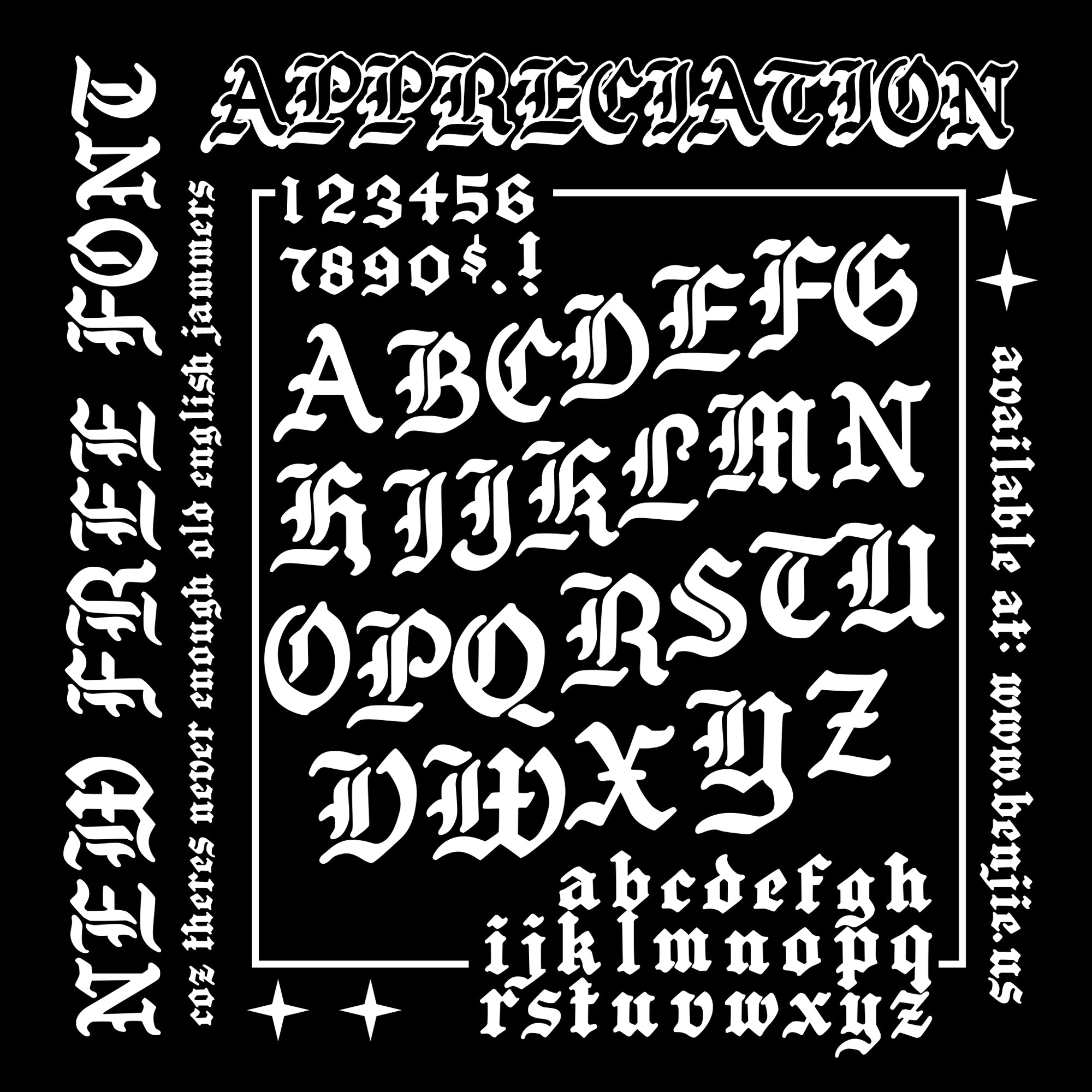 FREE Appreciation (Font) – benjie escobar art & merchandise