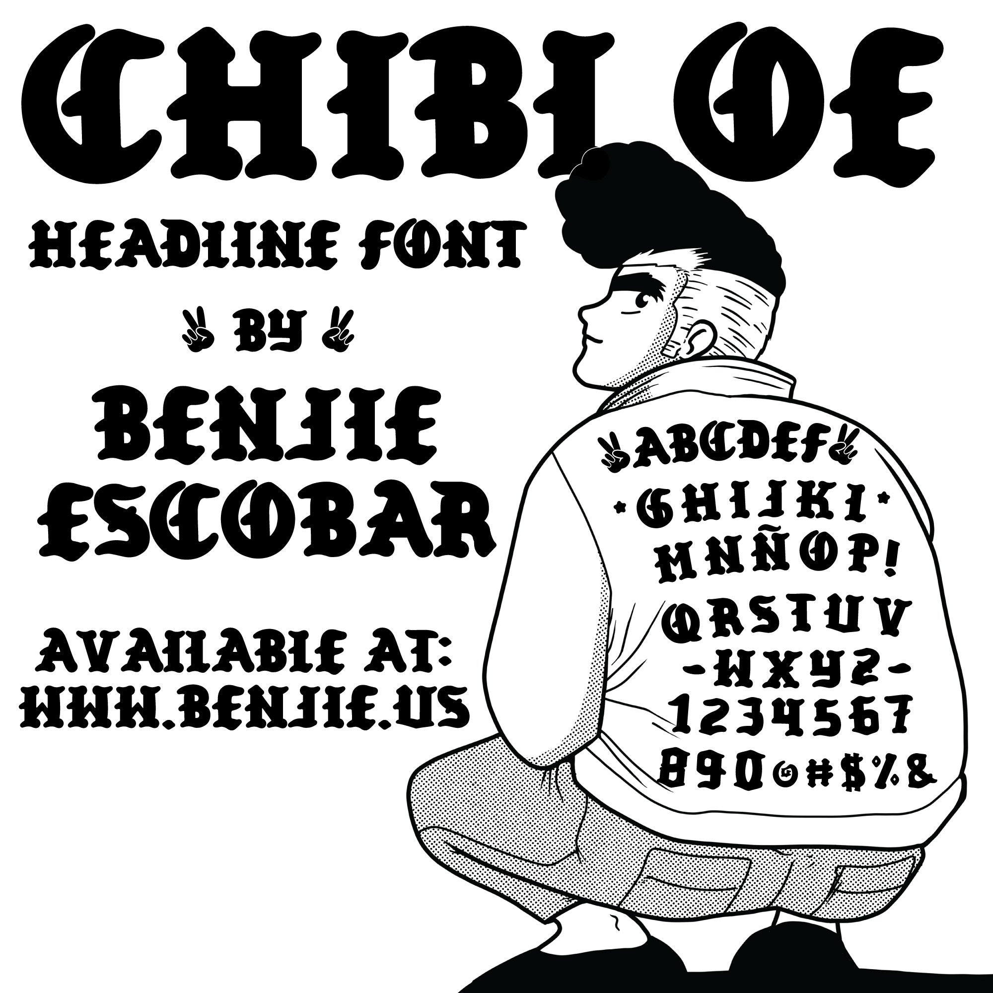 Chibi OE (Font) – benjie escobar art & merchandise